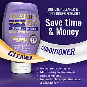 Leather CPR Cleaner & Conditioner 18oz - Best Leather Cleaner & Conditioner. Cleans, Conditions, Restores & Protects Leather Furniture, Handbags, Car Seats, Jackets, Boots, Shoes, Saddles, Tack & More