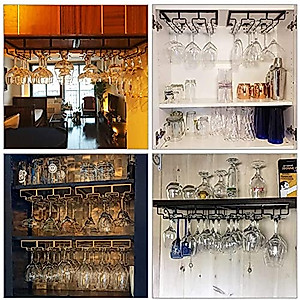 Wine Glass Shelf, Upside-down Home Goblet Iron Art Shelf, Wine Glass Hanging Storage Rack
