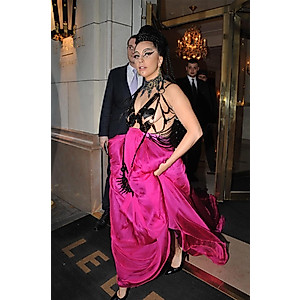 MEiySH Goth Punk Style Wedding Party Black Lace Choker Beads Tassels Chain Pendant Necklace for Women (Style 009)