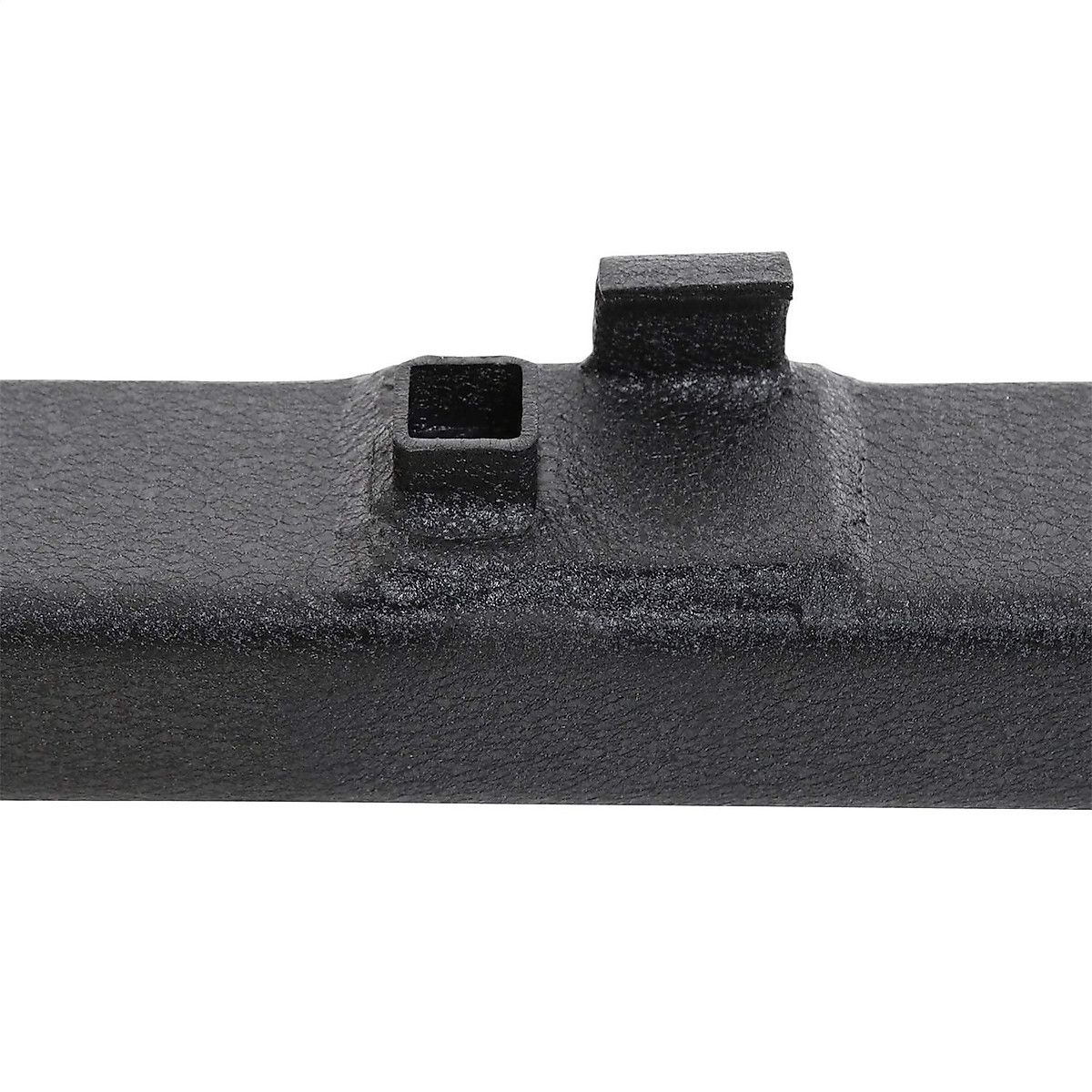 Smittybilt Classic Rock Crawler Rear Bumper and Tire Carrier with Receiver Hitch (Black) - 76651