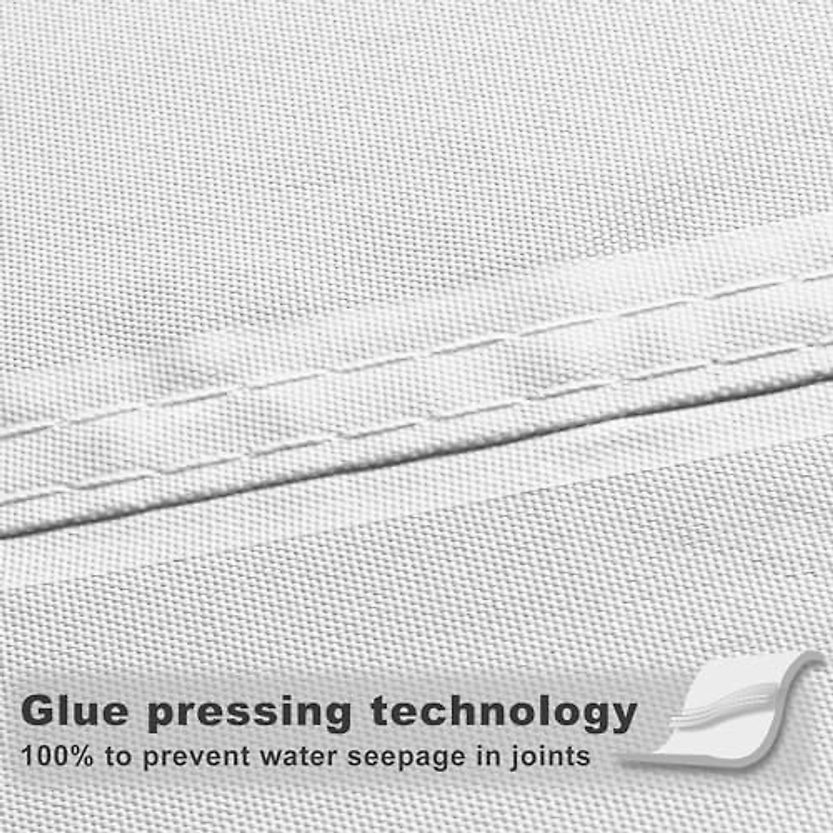 SUNNY GUARD Waterproof Sun Shade Sail 10' x 13' White Rectangle UV Block Sunshade for Backyard Yard Deck Patio Garden Outdoor Activities and Facility