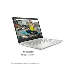 HP Laptop 14-inch , Ryzen 3 3200U Up to 3.5 GHz, AMD Radeon Vega 3 Graphics, 4GB SDRAM,128GB SSD, WiFi, Webcam, Bluetooth, Win10 S (Renewed)