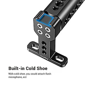 SmallRig Camera Top Handle Cheese Handle Grip with Built-in Shoe Mount for Camera Rig, Camera Cage 1638B