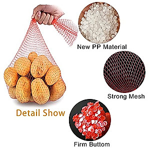 ZLY 100 PCS Seafood Boiling Bags,Reusable 13inch Stretchable Nylon Mesh Bag,Crawfish Shellfish Clam Boil BagsPlastic Mesh for Storage of Fruit,Vegetable,Cooking Crawfish Crab