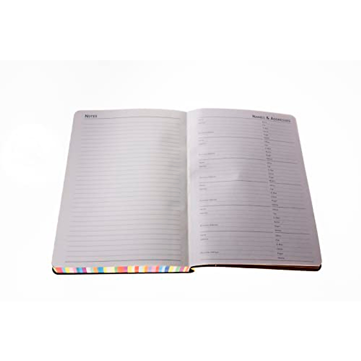 Collins Edge Rainbow 2024 Diary A5 Week to View Planner - Lifestyle Planner and Organiser for Office, Work, Personal and Home - January to December 2024 Diary - Weekly - Charcoal - ED153.U96-24