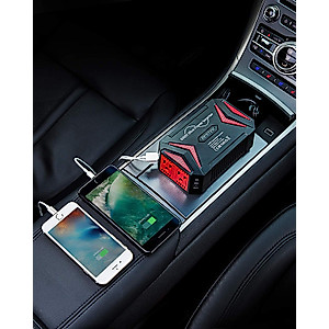 BESTEK 300Watt Pure Sine Wave Power Inverter Car Adapter DC 12V to AC 110V with 4.2A Dual Smart USB Ports