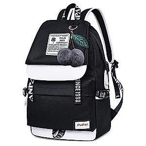 Lmeison Backpack for Girls School Backpacks for Kids Cute Bookbag School Bag for Teen Girls Chidren's Casual Backpack Kawaii Schoolbag for Middle School High School Rainbow Back Pack for Travel