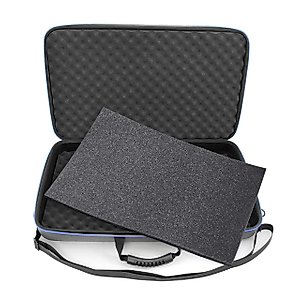 CASEMATIX DJ Controller Case Compatible with Pioneer DJ Controller DDJ-SR, SR2, REV1, DDJ-REV1, FLX4, Denon MC4000, Numark NVII, Mixtrack Pro3, NV Platinum With Adjustable Shoulder Strap