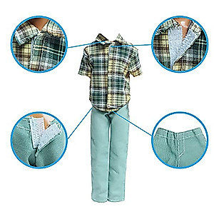 BJDBUS 5 Sets Casual Wear Shirt Trousers Doll Clothes for Boy Dolls