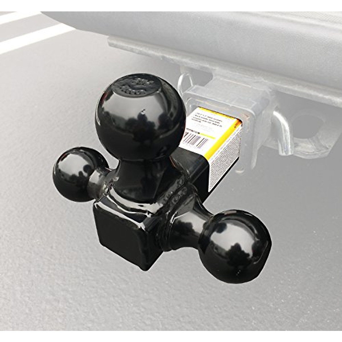 MaxxHaul 70270 Trailer Hitch Hollow Shaft Triple Ball Mount - Black