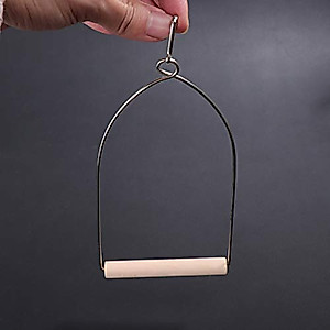 balacoo Desktop Toys Wooden Bird Stand Playstand Playgound Play Gym for Concures Parakeets Lovebirds Cockatiels (Size M) Small Bird Toys