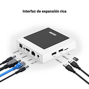 Android TV Box 11.0, MECOOL KM7 Plus Smart TV Box 4K HDR 2GB 16GB Support 2.4G/5.0G/BT 5.0/AV1 Google TV Remote Streaming Media Player with Amlogic S905Y4 Netflix Google Assistant Dolby Atmos