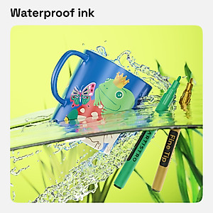 ARTISTRO Paint Pens for Rock Painting, Stone, Ceramic, Glass, Wood, Plastic, Mugs, Metal, Fabric, Canvas. Set of 15 Quick Dry, Permanent, Waterproof and Oil Based Paint Markers Fine Tip