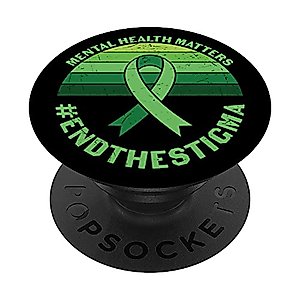 Mental Health End the Stigma Mental Health Matters Awareness PopSockets Swappable PopGrip