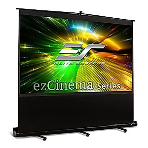Elite Screens ezCinema Series, 135-INCH 16:9, Manual Pull Up Projector Screen, Movie Home Theater 8K / 4K Ultra HD 3D Ready, 2-YEAR WARRANTY, F135NWH