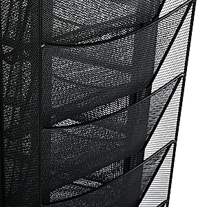 Safco Onyx Rotating Mesh Magazine Stand, Brochure Organizer, Display Rack with 30 Pockets, Commercial-Grade Steel Construction