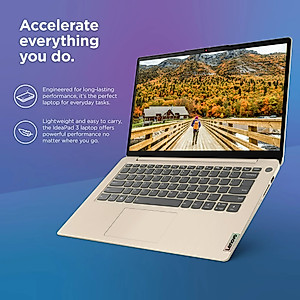 Lenovo IdeaPad 3 14 Laptop 2023 14” FHD 1920 x 1080 Display AMD Ryzen 7 5700U, 8-core, AMD Radeon Graphics, 8GB DDR4, 512GB SSD, Backlit Keyboard, Fingerprint, Wi-Fi 6, Bluetooth 5.1, Windows 11 Pro