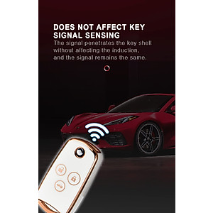 SANRILY Keyless Golden-Edge 3 Button Flip Key Fob Cover for Acura MDX TL TSX ZDX RSX for Honda Civic IX Pilot Accord 8 CRV Jazz HRV Key Case with Leather Keychain Blue