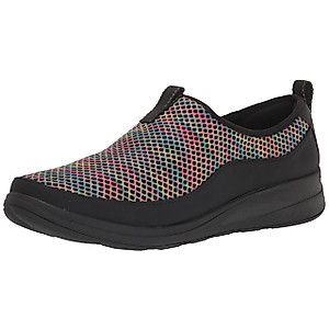 BZees Women's, Imagine Slip-On Black Rainbow 7 M