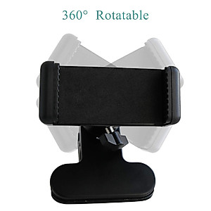 Guitar Bass Ukulele Headstock Cell Phone Holder, Live Broadcast Bracket Clip for iPhone Samsung Smart Phones, Mount for Close Up Home Music Recording