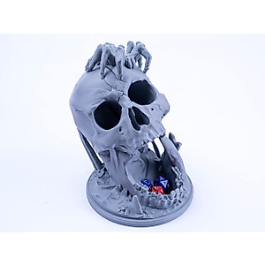 3D Vikings Dice Tower Skull For All Dice Sizes. Perfect Dice Roller for Dungeons and Dragons, Tabletop RPG, Miniature Games and Board Games