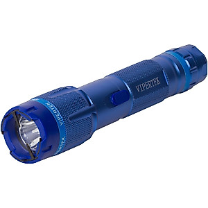 VIPERTEK VTS-T03 Aluminum Stun Gun with LED Flashlight, Blue