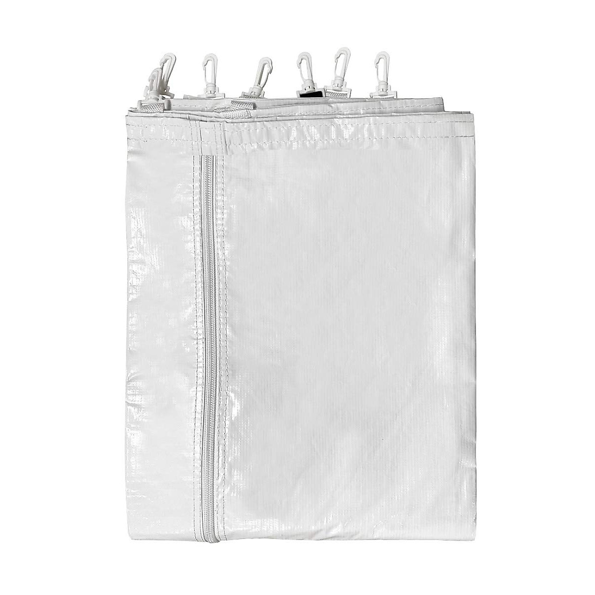 Party & Canopy Tent Sidewall with Zipper, 7' Foot x 20' Foot, Translucent PVC Vinyl Material for Commercial Outdoor Tent, Wedding, Event, and Party Tents with Clips and Grommets, Tent Not Included