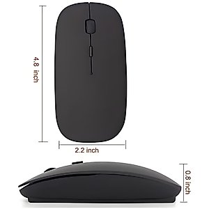 ZERU Bluetooth Mouse,Rechargeable Wireless Mouse for MacBook Pro/MacBook Air,Bluetooth Wireless Mouse for Laptop/PC/Mac/iPad pro/Computer