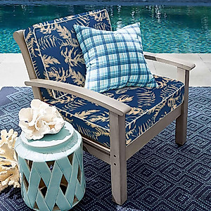 Porch Shield Outdoor Cushion Slipcovers Patio Chair Seat Cushion Covers Set 4 Waterproof Fade Resistant 22 x 20 x 4 inch, Autumn Sweet Talk