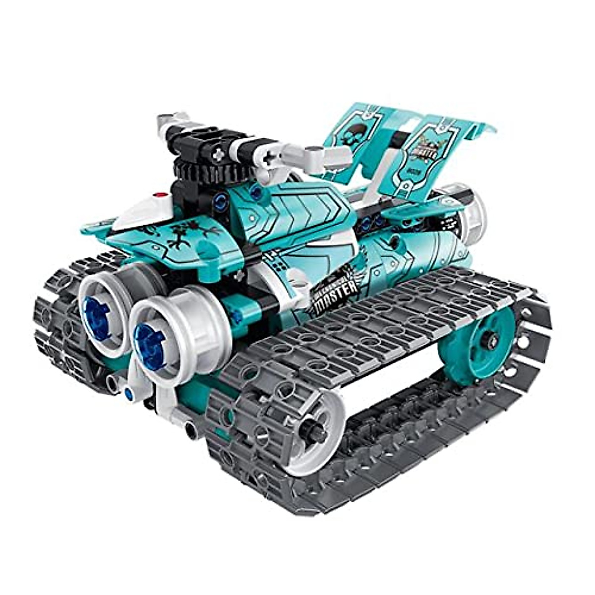 UNIQUE KIDS Building Remote Control STEM Building Kit for Boys 8-12 Tracked Racer Car/Tank/Robot 3 in 1 Educational Toys for 6 7 8 9 10 11 12 + Year Old Boys and Girls Birthday Gifts for Kids (Blue)