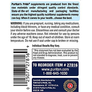 Glucosamine, Chondroitin & MSM-3 Per Day Formula by Puritan’s Pride