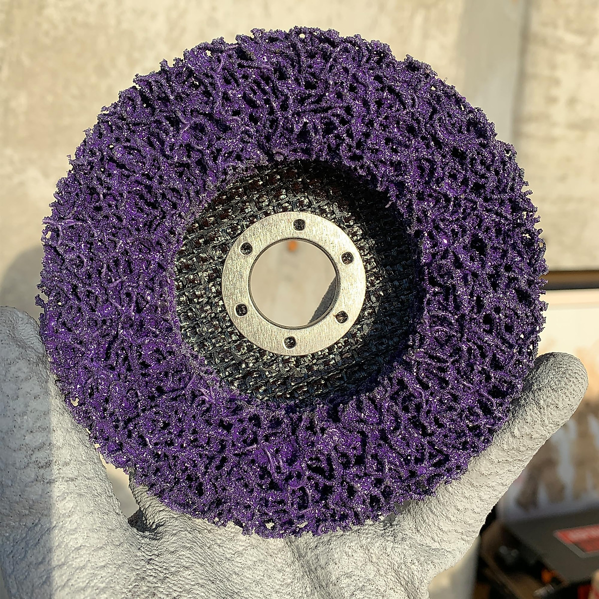 5 PCS Strip Discs 4-1/2" x 7/8" Stripping Wheel for Angle Grinder, Industrial Silicon Carbide Abrasive Wheel for Clean and Remove Paint Coating Rust Welds Oxidation