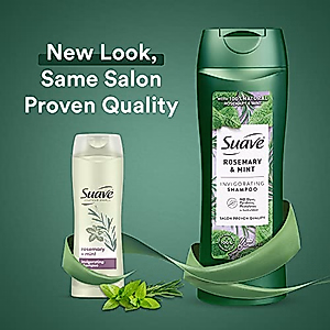 Suave Shampoo To Revitalize Hair Rosemary and Mint Invigorating for Dry Hair,12.6 Fl Oz (Pack of 6)