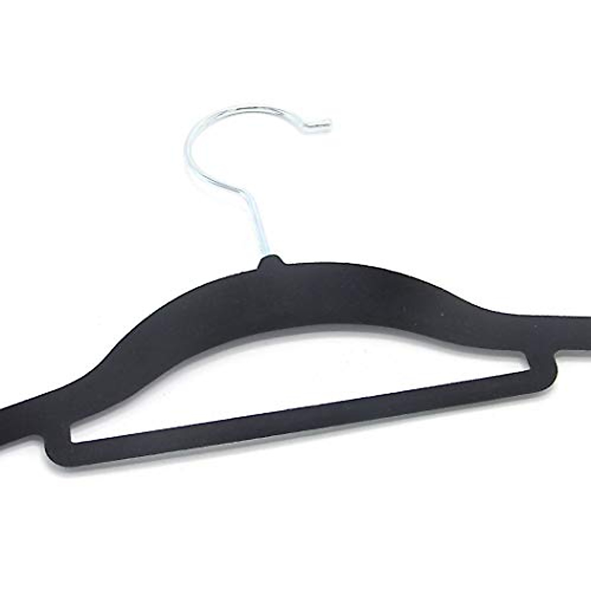 Velvet Covered Hangers – 30 Pack Non-Slip Black Hangers for Clothes – Premium Quality Materials - Easy Slide & Sturdy Design – Slim to Save Closet Space