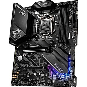 MSI MPG Z490 Gaming Edge WiFi ATX Gaming Motherboard (10th Gen Intel Core, LGA 1200 Socket, DDR4, CF, Dual M.2 Slots, USB 3.2 Gen 2, Wi-Fi 6, DP/HDMI, Mystic Light RGB) (Renewed)