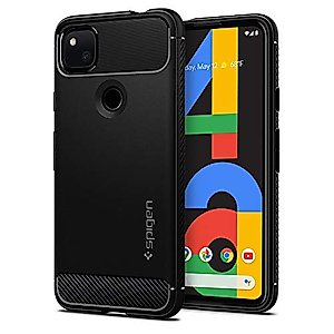 Spigen Rugged Armor Designed for Google Pixel 4a Case (2020) [NOT Compatible with Pixel 4a 5G] - Matte Black