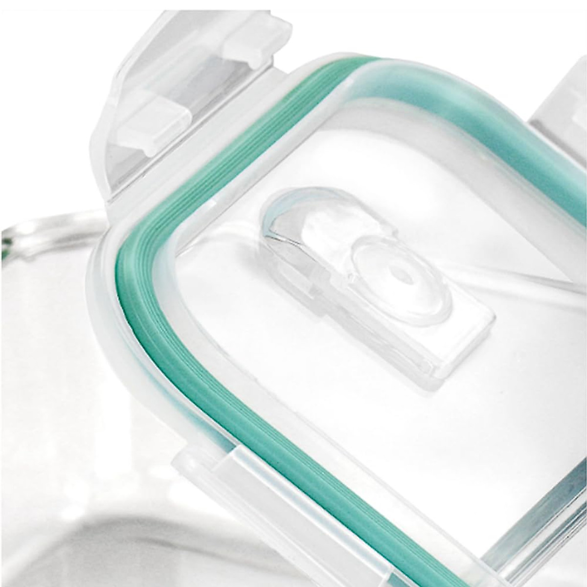 Martha Stewart Rectangular Glass Containers With Snap Lids, Set of 3