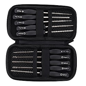 Hipa Pack of 10 Carburetor Adjustment Tool Kit for 2 Cycle Engine Husqvarna Craftsman Chainsaw Weed Eater Echo STHIL Poulan MTD Ryobi Homelite Trimmer Screwdriver with Case