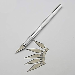 TIHOOD 100PCS #11 Replacement Hobby Blade SK5 Carbon Steel Craft Knife Blades for Art Work Cutting Carving Paper Sculpture DIY