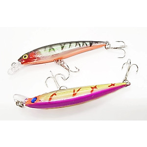 3.54 in Fishing Lures Minnow Hard Bait Slow Sinking Swimbait Fishing Tackle Kits for Bass