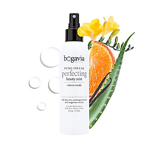 BOGAVIA Perfecting Beauty Mist for Body & Hair | Aromatic Repair & Refresh | Vanilla, Aloe Vera, Evening Primrose & Tangerine Extracts | Vegan, Gluten Free & No Chemical Preservatives