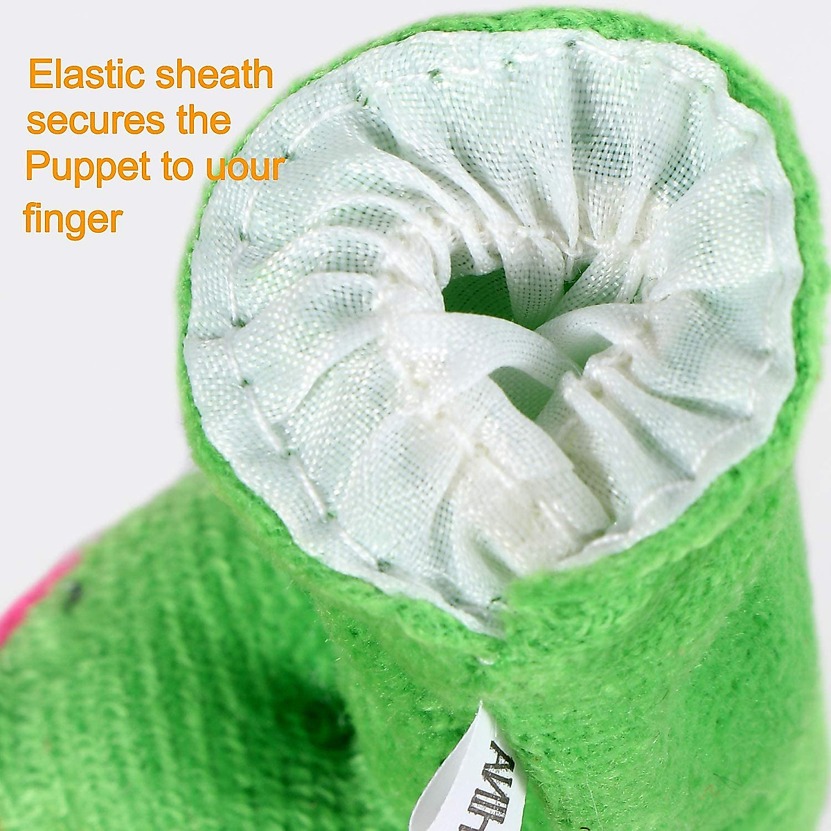 Tacobear 38Pcs Finger Puppets Bulk Set Soft Velvet Cartoon Finger Puppets for Toddlers 1-3, 32 Animals and 6 People Family Members Easter Basket Stuffers Gifts Toys Cute Finger Puppets for Kids Baby