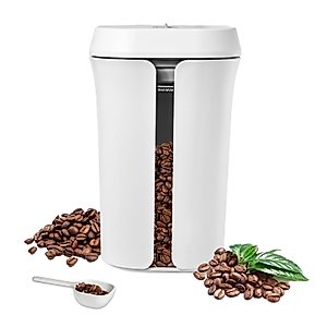 evacu Automatic Vacuum Coffee Canister & Food Storage Container,One-Button Operation Coffee Containers for Coffee Beans,Smart Detection of Vacuum Environment Inside the Canister to Keep Food Fresh-1L