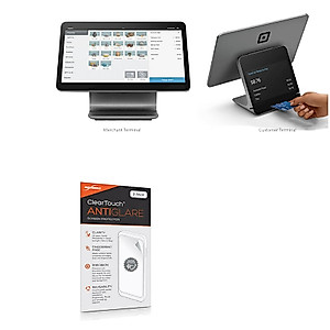 BoxWave Screen Protector Compatible With Square Register - ClearTouch Anti-Glare (2-Pack), Anti-Fingerprint Matte Film Skin for Square Register