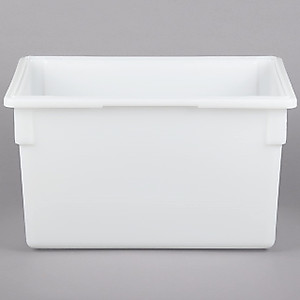 TrueCraftware- 22 Gallon White Food Storage Box Polypropylene 18" X 26" X 15"- Food Storage Container Meal Prep Food Storage for Home Cafeteria Kitchen Pantry Organization Dishwasher Safe