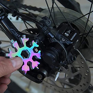 4 Pack 18 In 1 Snowflake Multi Tool, Stainless Steel Beer Bottle Opener, Mens Stocking Stuffer Ideas,Snowflake Multi Tool