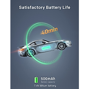 MIEBELY Remote Control Car, Mercedes Benz 1/16 Scale Official Authorized GT R Pro Rc Cars 7.4V 500mAh Rechargeable Battery 2.4Ghz Rc Drift Cars W/LED Toy Car Birthday Gift for Boys Kids Adults Age 6+
