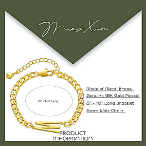 MRSXIA Anklet for Women Gold Initial Sideways Letter C 5MM Cuban Link Curb Foot Chain 18K Gold Filled Dainty Simple Personalized Alphabet Summer Beach Jewelry Birthday Gift