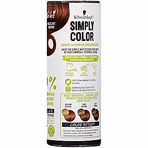 Schwarzkopf Simply Color Permanent Hair Color, 6.68 Hazelnut Brown