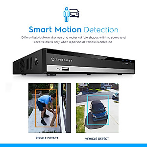 Amcrest 5MP UltraHD 8 Channel DVR Security Camera System Recorder, 5MP Security DVR for Analog Security Cameras, Remote Smartphone Access, HDD & Cameras NOT Included (AMDV5M8)